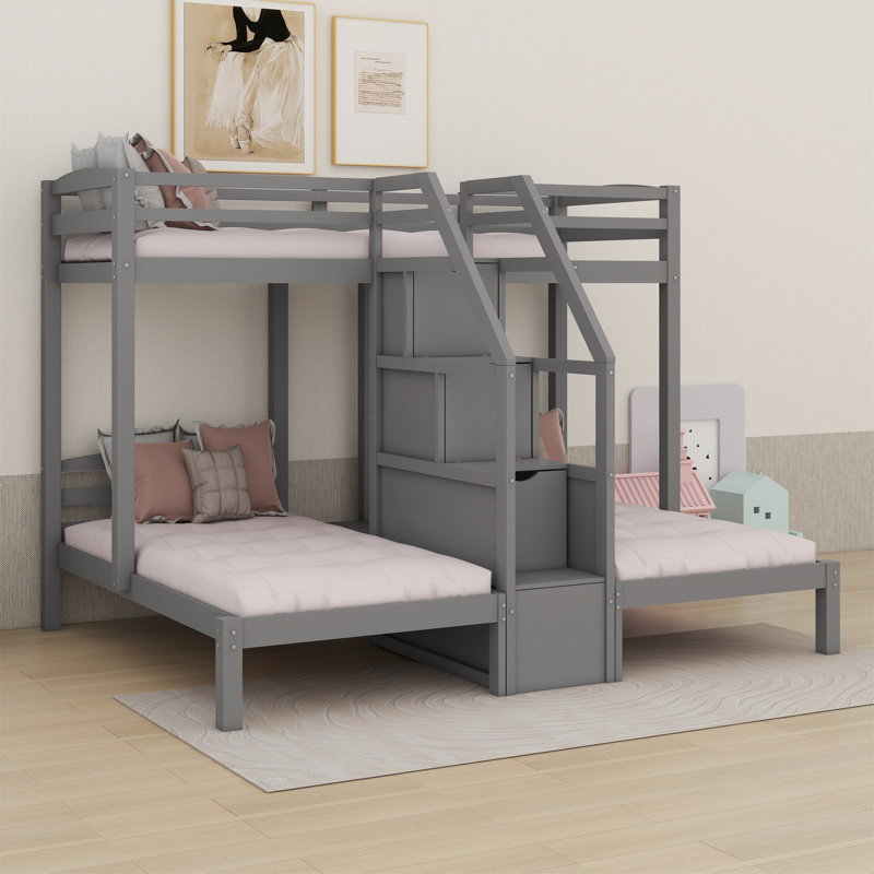 Jayanthi Kids Twin Over Twin Twin Bunk Bed